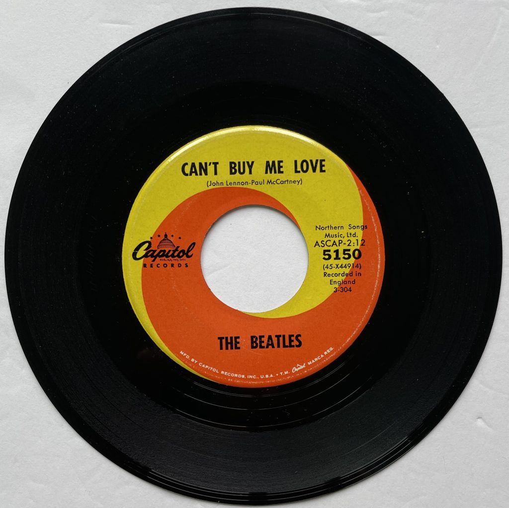 CAN'T BUY ME LOVE - 7" Single (Capitol) - Beatle Memories