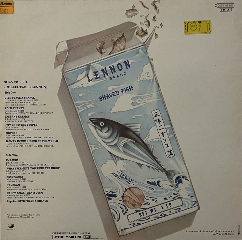 SHAVED FISH – Album (French w/Hype Sticker) – Beatle Memories