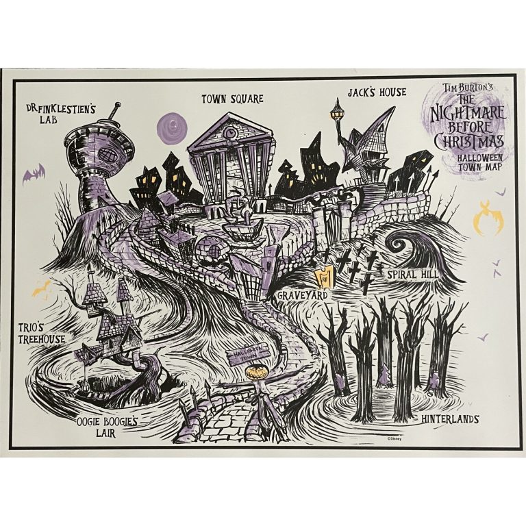HALLOWEEN TOWN - Map Sign - Beatle Memories