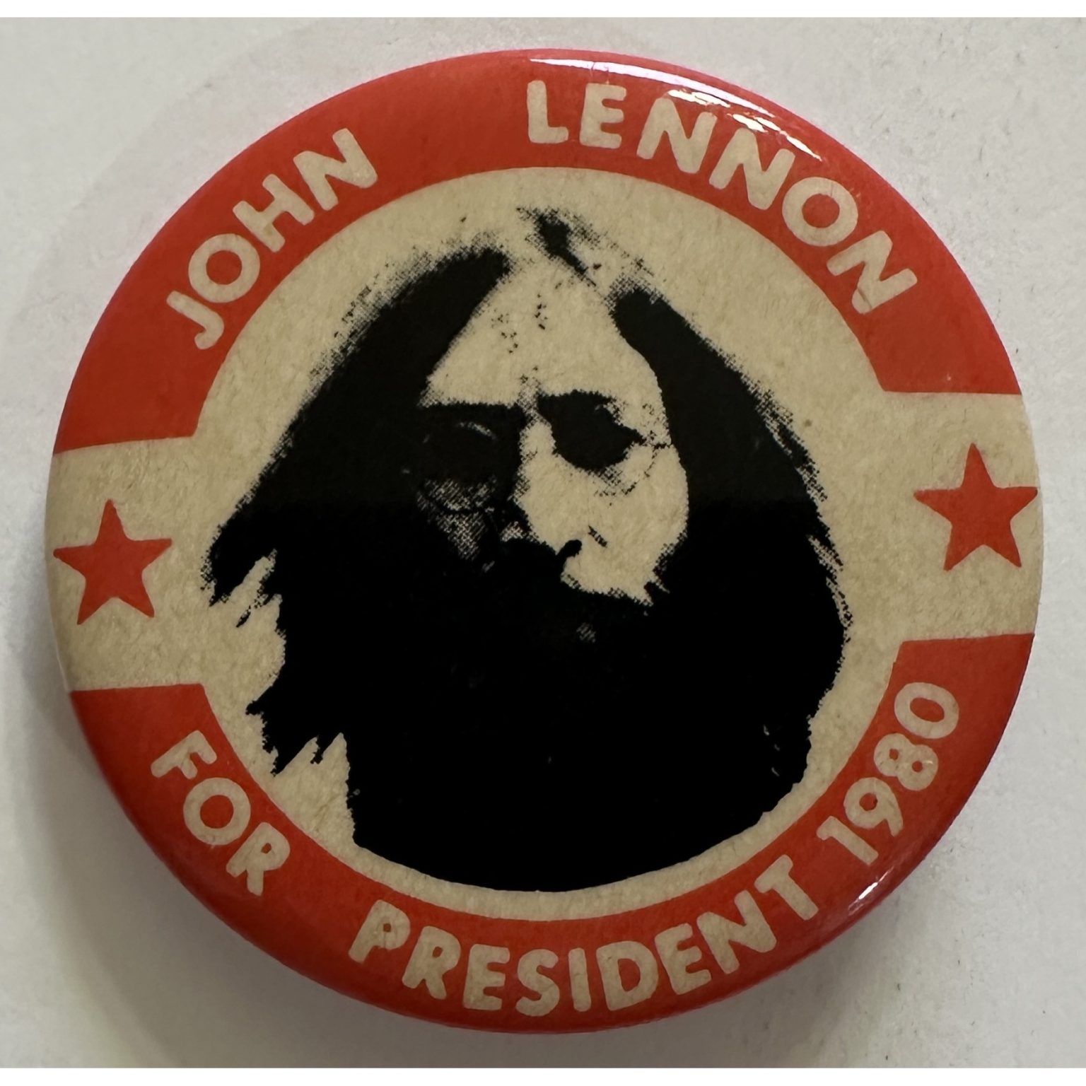 BUTTON - For President (1980) - Beatle Memories