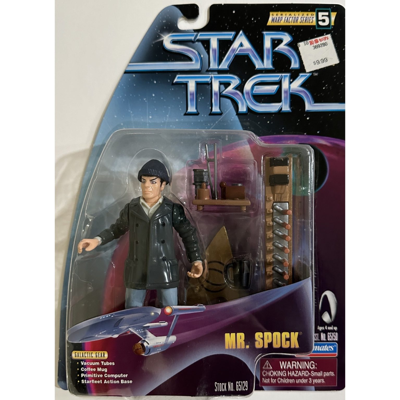 STAR TREK - Mr. Spock Figure (On Card. 1998) - Beatle Memories