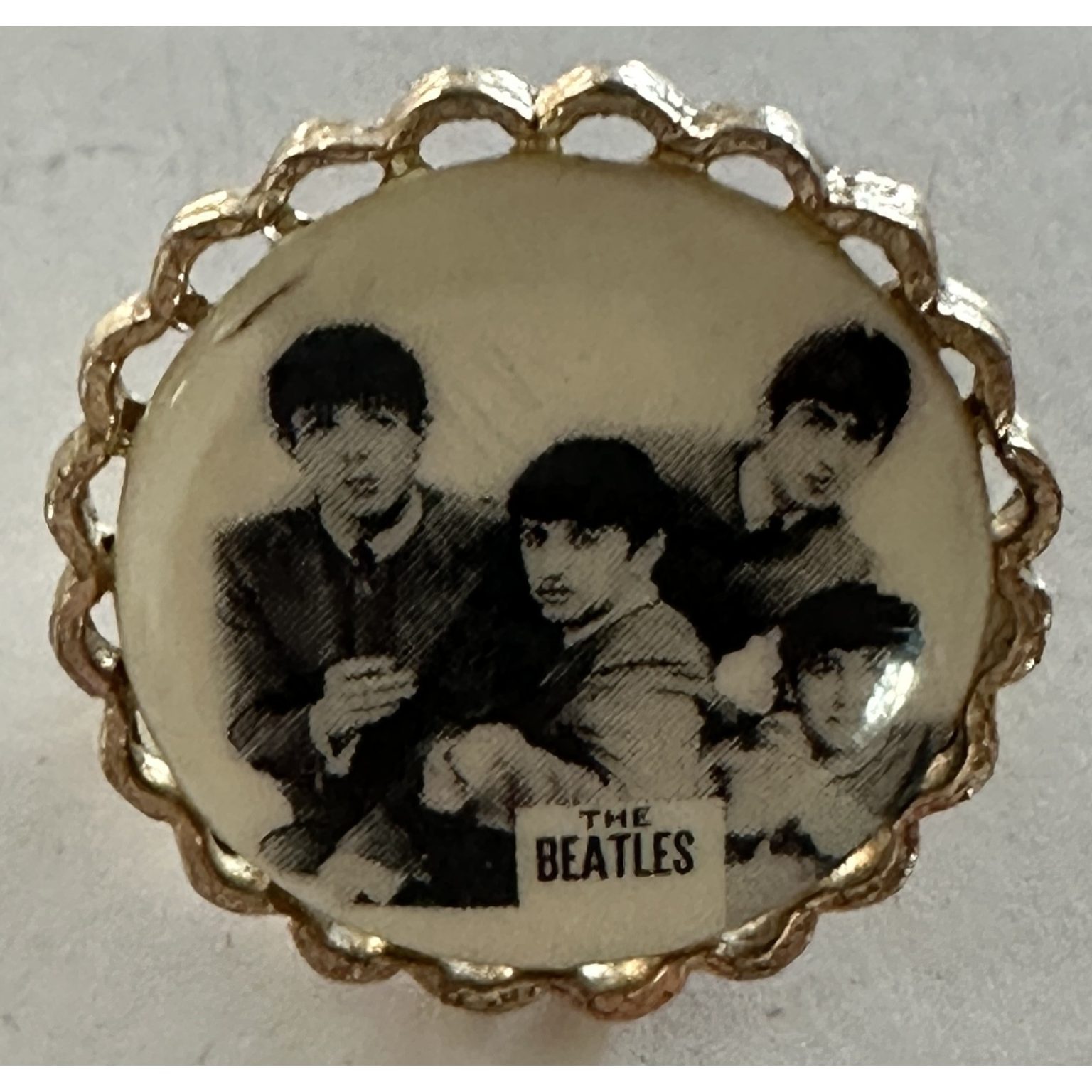 RING - Round Portrait With Nems On Back - Beatle Memories